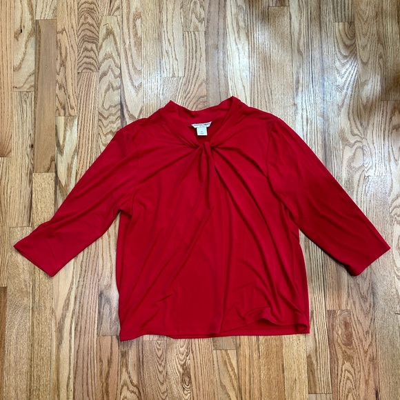 Allison Daley | Tops | Allison Daley Twisted Vneck Knit Top | Poshmark
